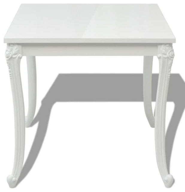 vidaXL Dining Table Kitchen Table Dining Room Dinner Table High Gloss ...