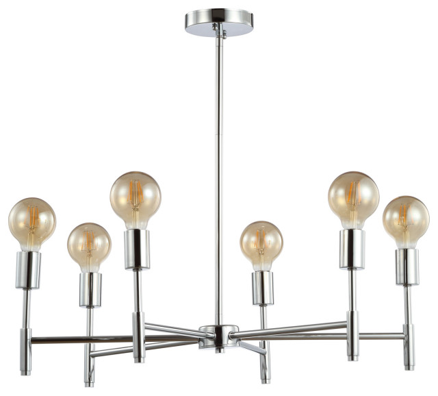 JONATHAN Y Lighting JYL7458 JYL Turing 6 Light 29"W LED - Contemporary ...