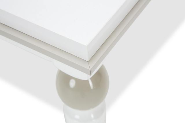 Sky Tower End Table - Cloud White - Transitional - Side Tables And End ...