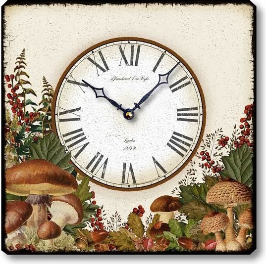 Antique-Style Woodland Scene Wall Clock - Farmhouse - Wall Clocks - by ...