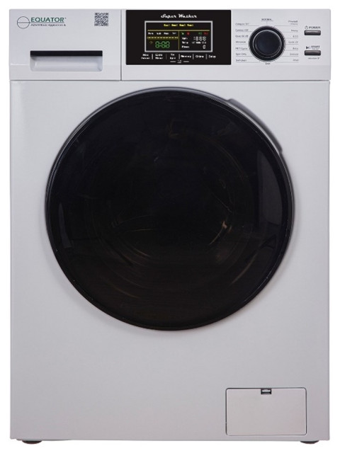 Equator 1.6 cu.ft./15 lbs White 110V Front load Washer 15 programs ...