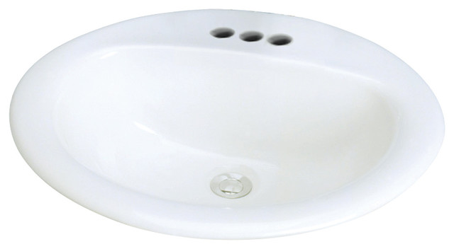 Self-rimming Drop, 4" Centerset Akron Lavatory - Contemporary ...