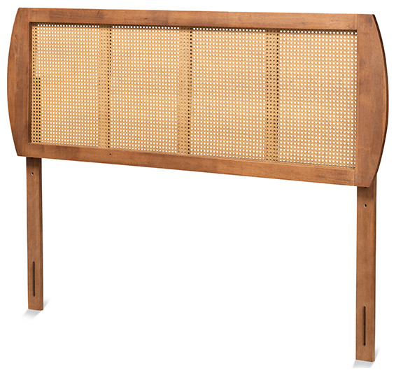 Malizia Modern Coastal Boho Rattan Headboard, King - Tropical ...