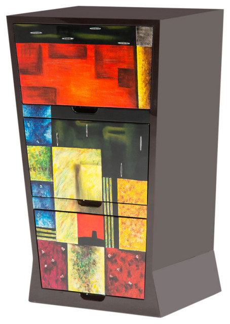 Michael Amini Illusions V-Shape 3-Drawers Storage Chest - Contemporary ...