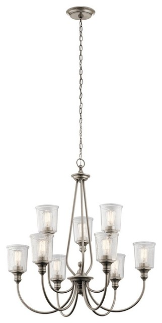 Kichler Lighting Waverly, Nine Light 2-Tier Chandelier - Traditional ...