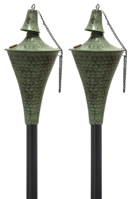 Oahu Tiki Style Torch With Pole and Snuffer - Farmhouse - Outdoor ...