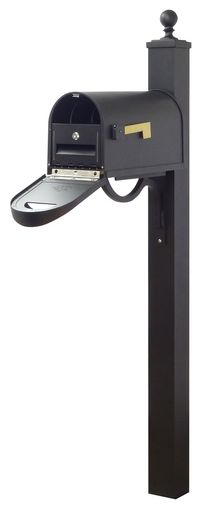 Classic Curbside Mailbox With Locking Insert and Springfield Mailbox ...