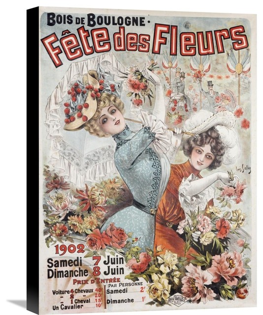 Fete Des Fleurs, 16"x22" - Midcentury - Prints And Posters - by Global ...