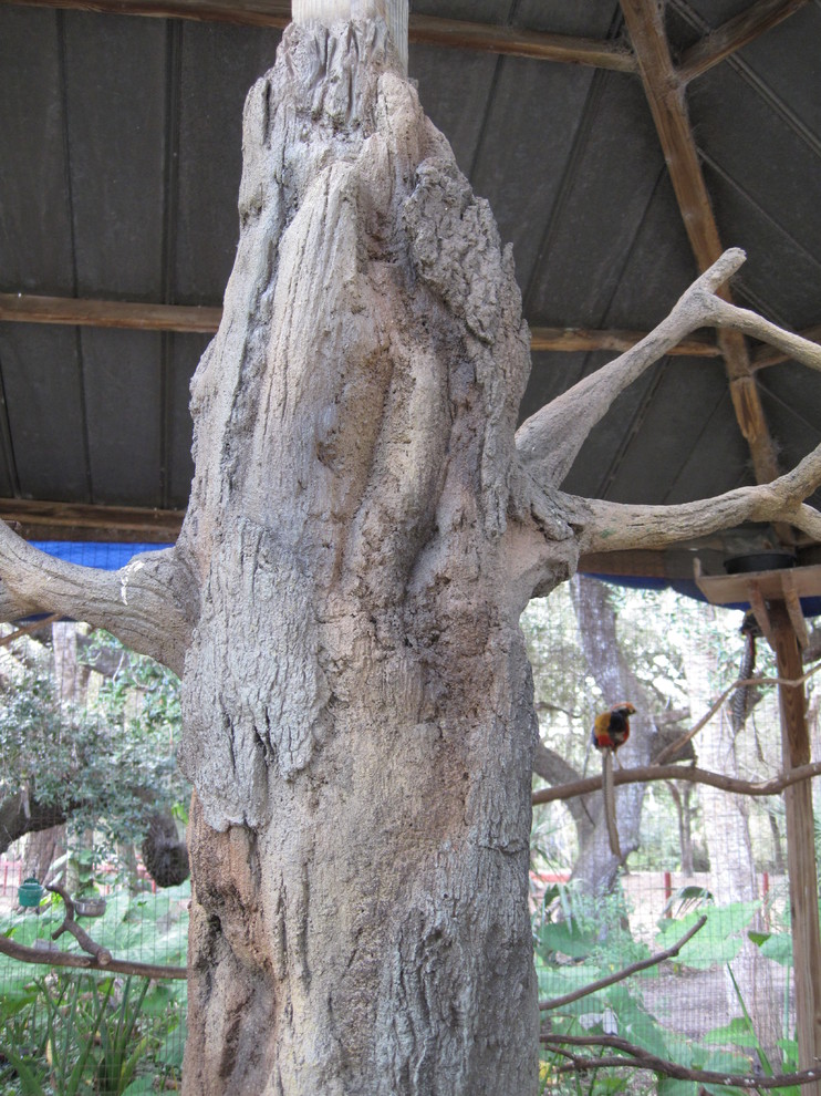 Artifical Dead Oak Trees in Private Bird Aviary - Traditional - Tampa ...