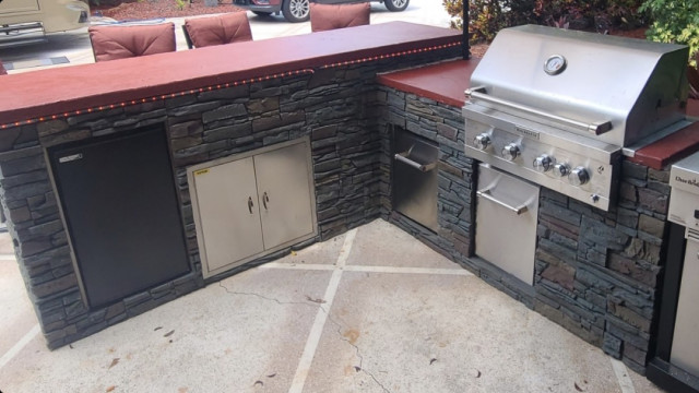 Keystone Stacked Stone BBQ Station - Patio - Denver - by GenStone ...