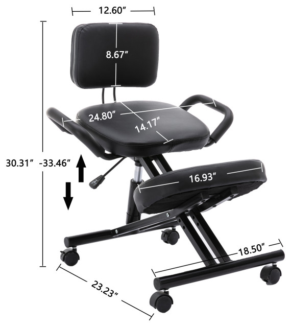 Ergonomic Kneeling Chair, Office Home Chair With Adjustable Height ...