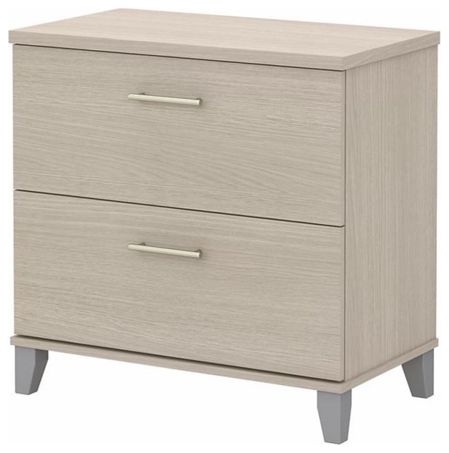 Pemberly Row 2 Drawer Lateral File Cabinet in Sand Oak - Engineered ...