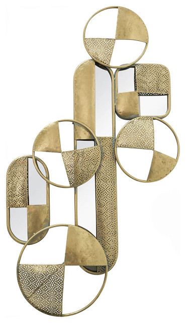 Geometric Connected Discs Wall Art Sculpture - Contemporary - Metal ...