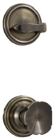 Weslock Eleganti Interior Single Cylinder Handleset Trim, Antique Brass Finish - Traditional ...