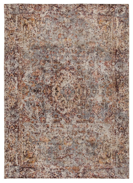 Flash Artisan Old English Style Traditional Rug, 8' x 10', Red ...