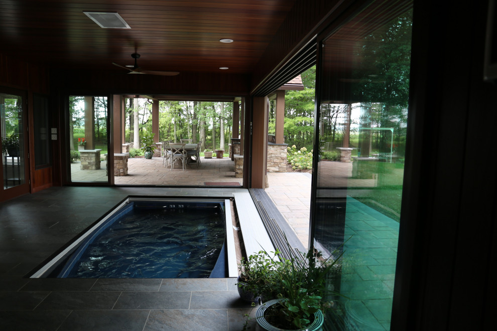 SwimEx Pools: Screened-In Porch Transformation - Traditional - Pool ...