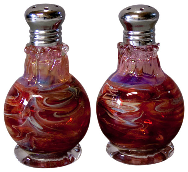 Junior Cloud Red Salt and Pepper Shaker Set - Contemporary - Salt And ...
