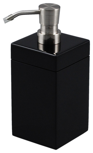 Black Lacquer Soap Pump - Contemporary - Soap & Lotion Dispensers - by ...