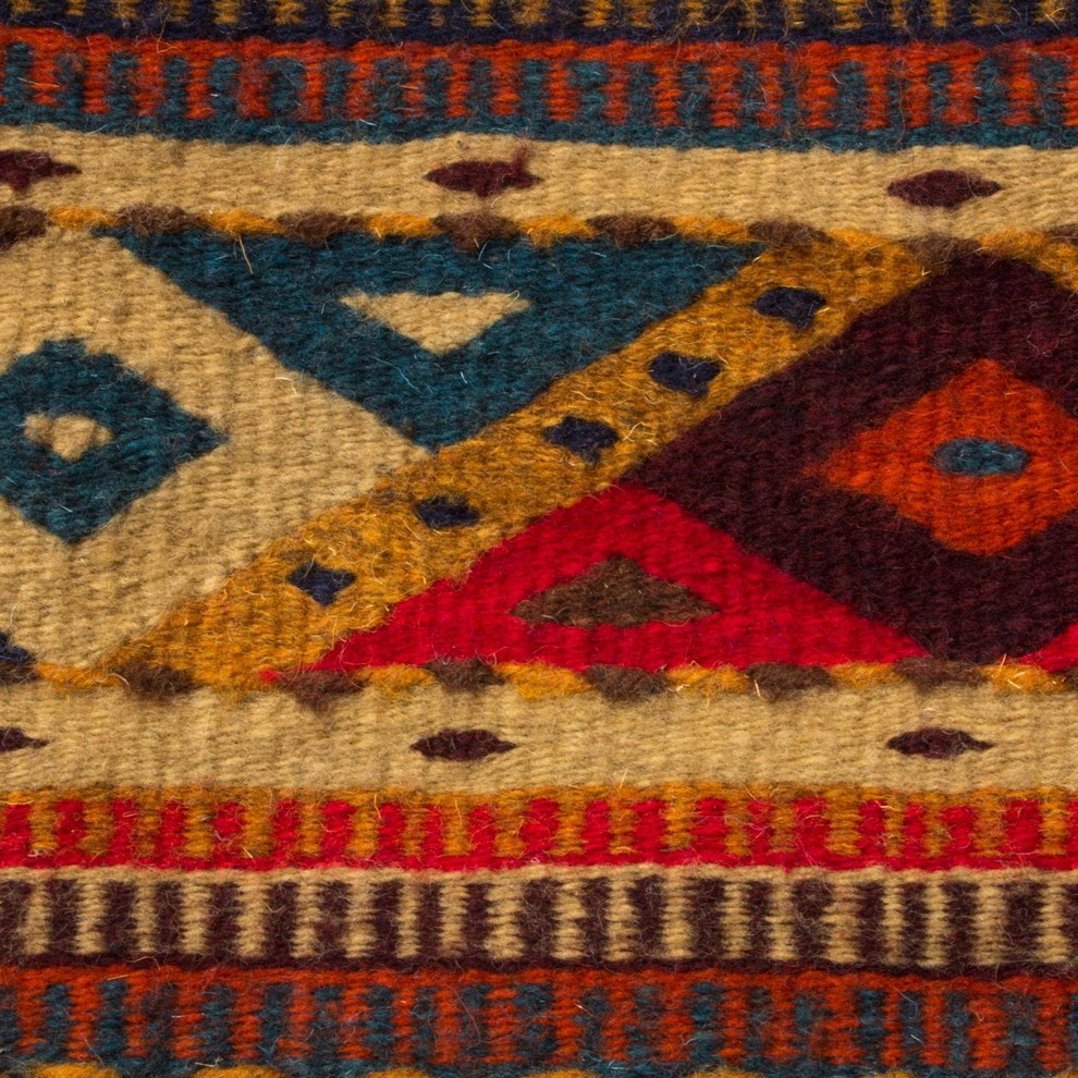 Life in Oaxaca Zapotec Wool Rug, 2.5x10 - Southwestern - Hall And Stair ...