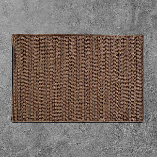 Simply Home Solid Cashew 2'x7', Runner Rectangle Rug, Braided ...