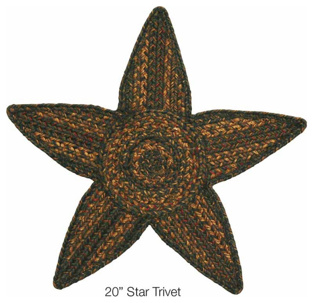 Homespice Decor Salem Braided Trivets - 20" x 20" (Set of 3), 20" x 20 ...