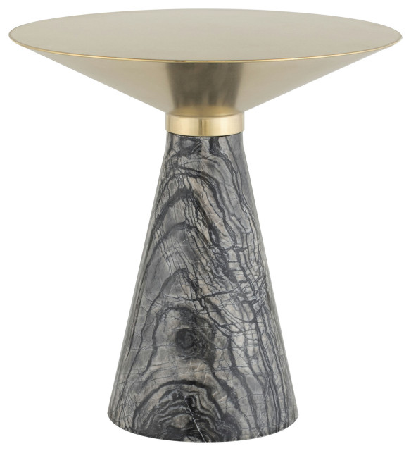 Iris Gold Metal Side Table, HGNA547 - Contemporary - Side Tables And ...