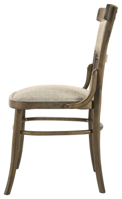 Bistro Walnut 9-Piece Extendable Dining Set With Off White Fabric ...