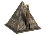 Egyptian Queen and Pyramid Trinket Box, Egyptian, Cold Cast Bronze ...