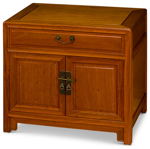 Natural Finish Rosewood Chinese Ming Cabinet - Asian - Accent Chests ...