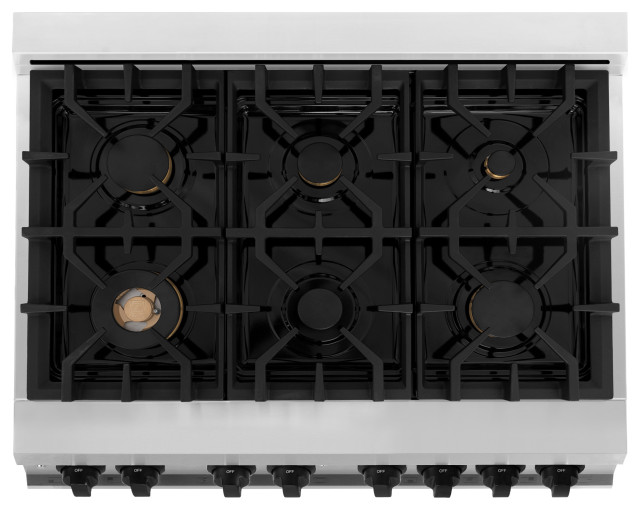 ZLINE 36" Dual Fuel Range, Stainless With White Matte Door RAZ-WM-36-MB ...