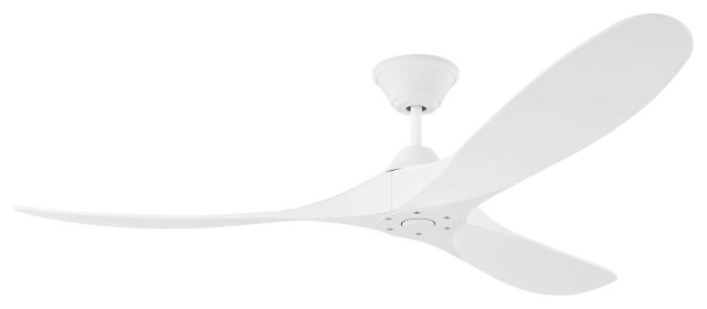 Maverick Coastal 60" Indoor Ceiling Fan in Matte White - Transitional ...
