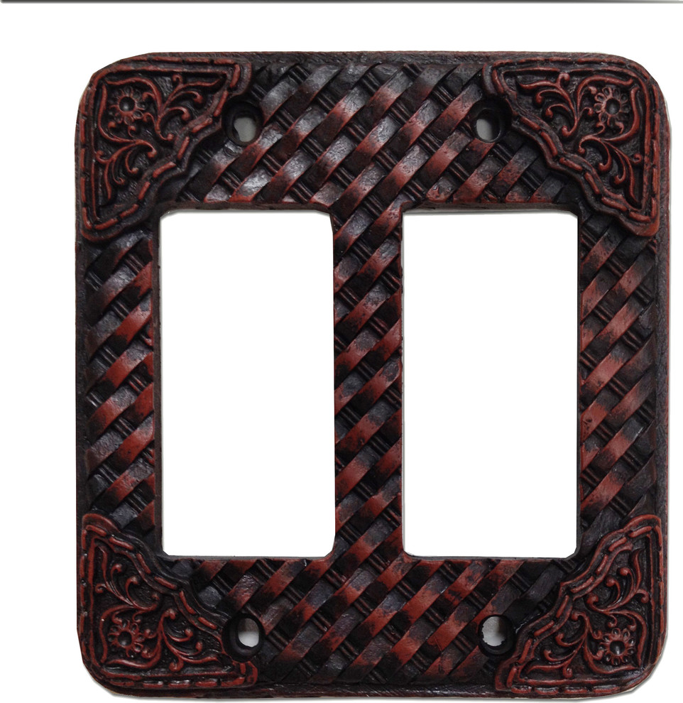 Tooled Resin Weaver Switchplate - Southwestern - Switch Plates And ...