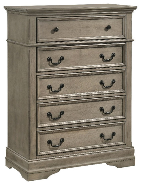 Coaster Manchester Traditional Wood 5-Drawer Chest with Bail Handle in ...