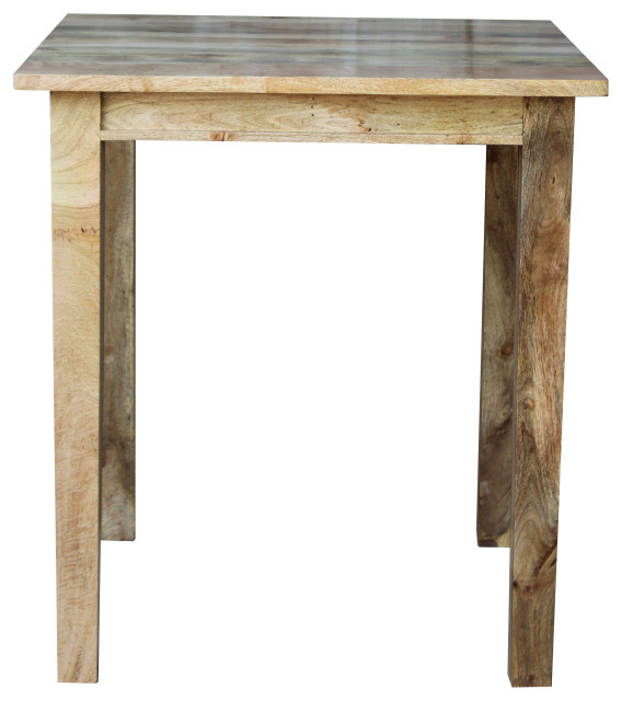 Bar Height Square Mango Table - Rustic - Indoor Pub And Bistro Tables ...