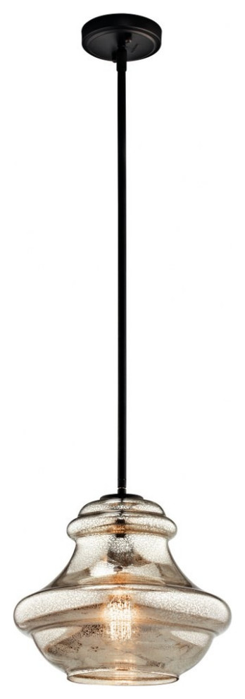 1 Light Contemporary Large Bell Shade Pendant Light Fixture Clear Glass ...