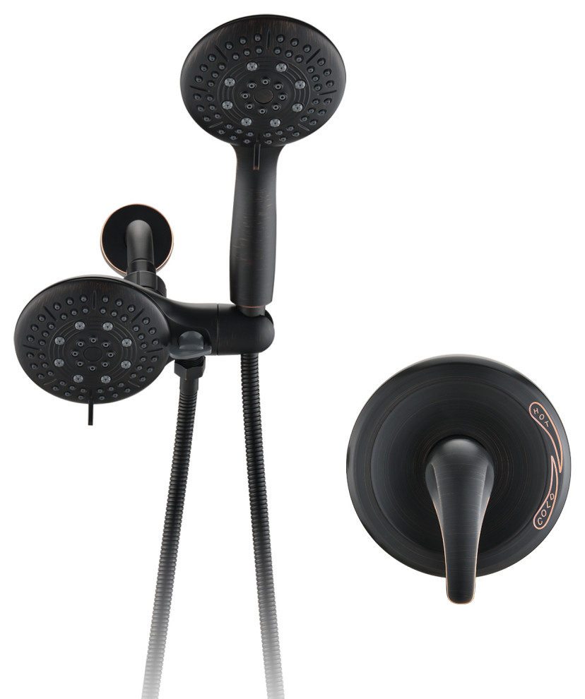 6 Setting Handheld and Valve Shower Faucet Set Complete - Contemporary ...