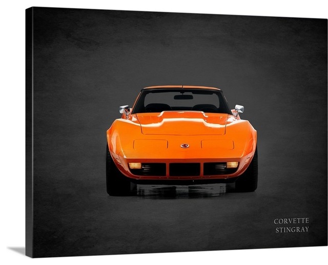 "Chevrolet Corvette Stingray 1974" Wrapped Canvas Art Print, 16"x12 ...