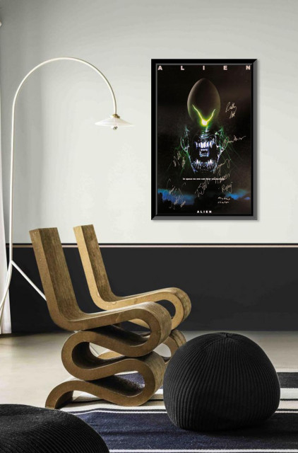 Alien cast signed movie poster, 27x40 inches - Contemporary - Prints ...