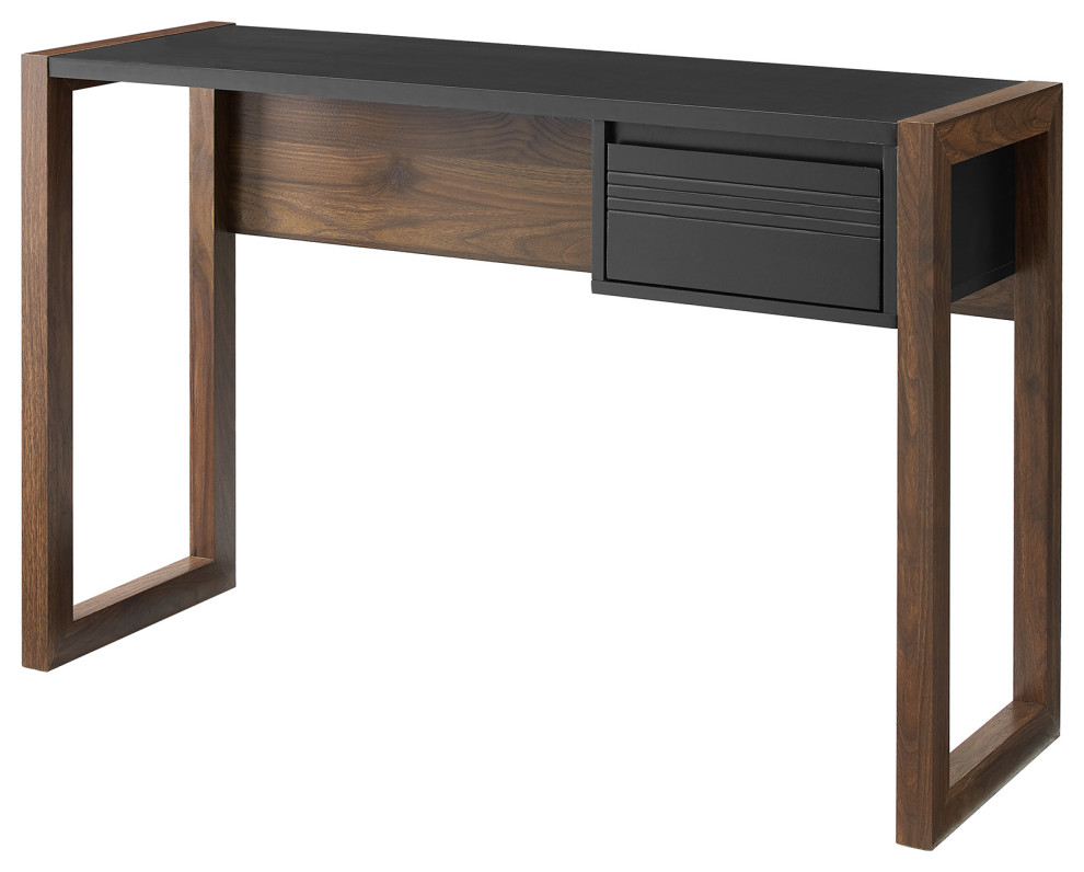 Ashton 46" Fluted Drawer Writing Desk - Transitional - Desks And ...