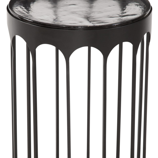 Hartley Accent Table - Matte Black - Industrial - Side Tables And End ...
