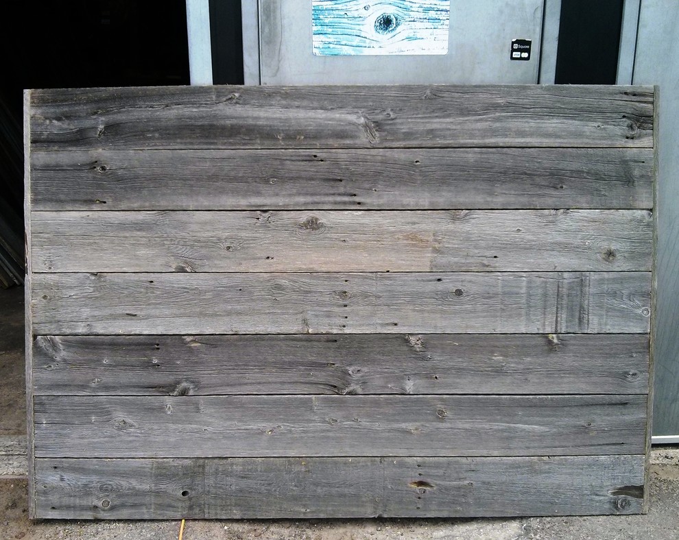 Custom reclaimed barn board headboard - Modern - Toronto - by ...