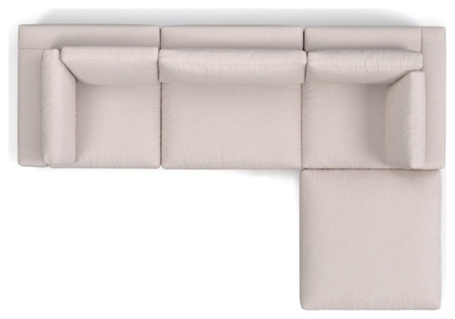 Apt2B Taylor Plush 4-Piece Modular Chaise Sectional Sofa - Transitional ...