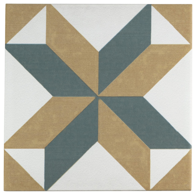 Revival Ceramic Floor and Wall Tile, Pattern, Sample - Contemporary ...
