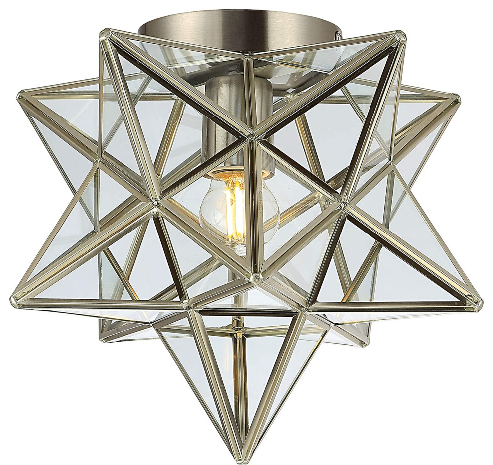 Moravian Star Ceiling Light Contemporary Flush Mount Ceiling Fixture ...