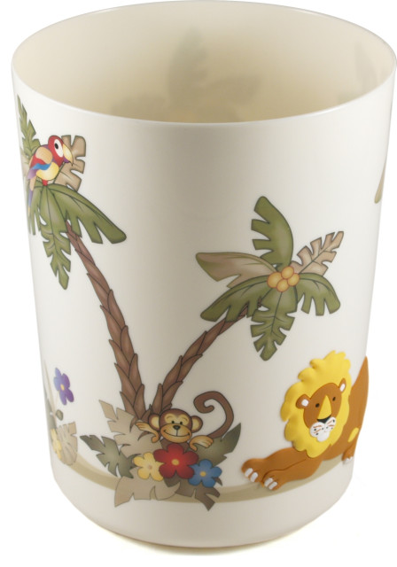 Sahara Resin Bathroom Waste Can - Tropical - Wastebaskets - by ...