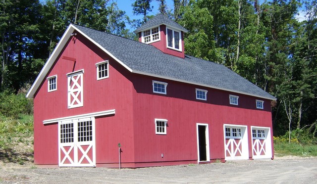 Gable Style Pole Barns - Traditional - New York - by PINE RIDGE POLE BARNS