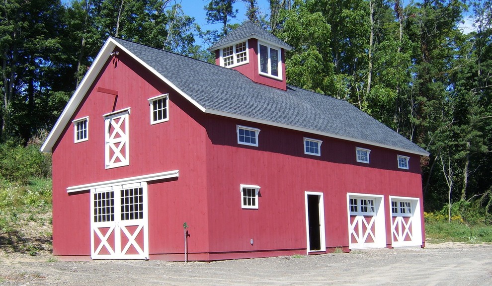 Gable Style Pole Barns - Traditional - New York - by PINE RIDGE POLE ...