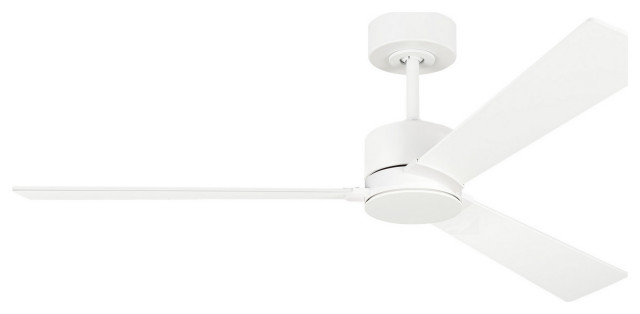 Rozzen 52" Ceiling Fan, Matte White - Transitional - Ceiling Fans - by ...