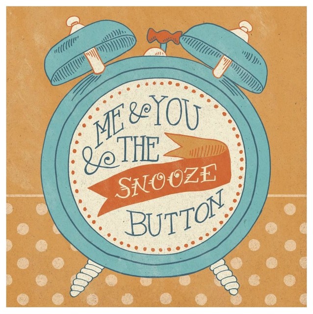 "The Snooze Button Orange" Digital Paper Print by Mary Urban, 20"x20 ...