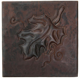Grape Leaf Design Copper Tile - Rustic - Wall And Floor Tile - by ...